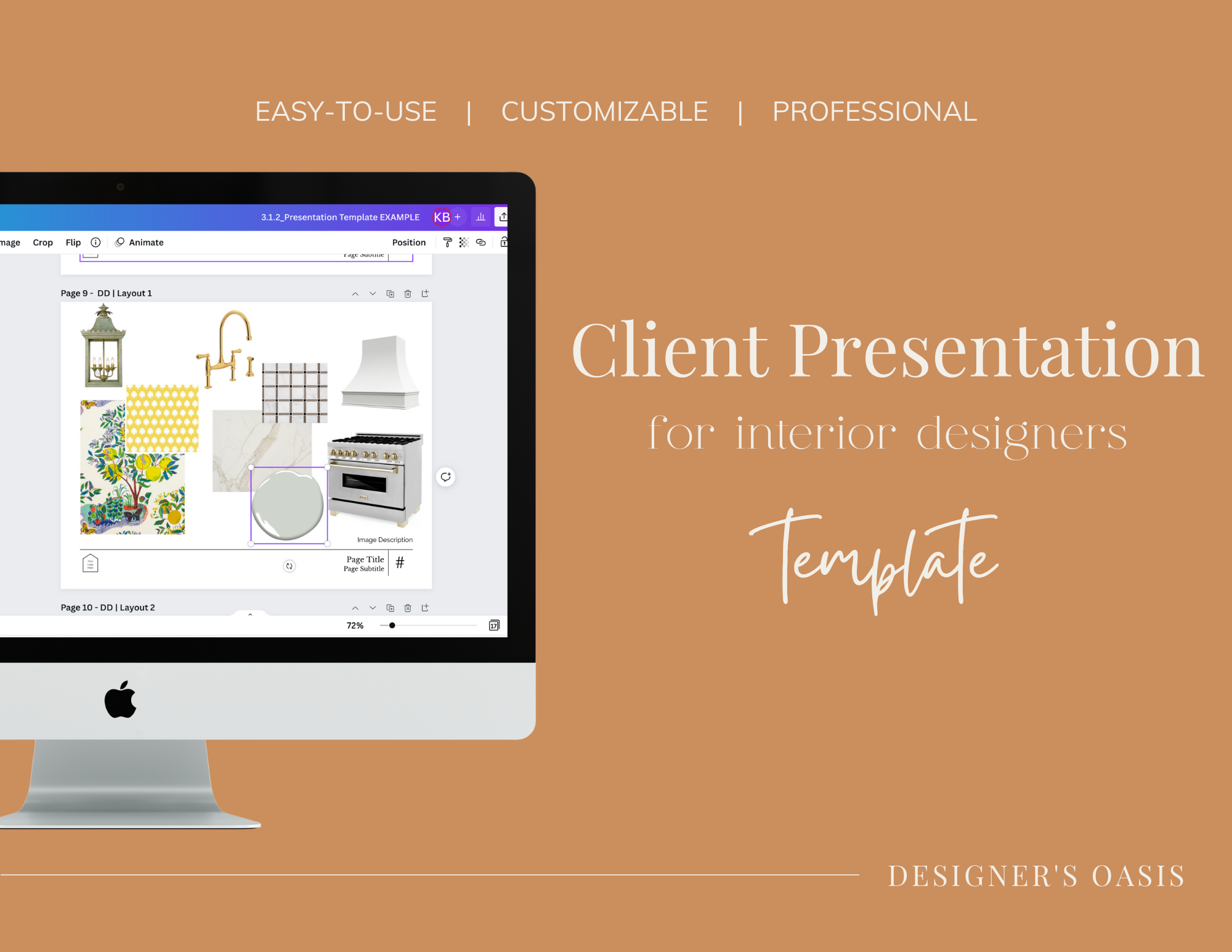 Client Presentation Template – The Designer's Oasis Shop